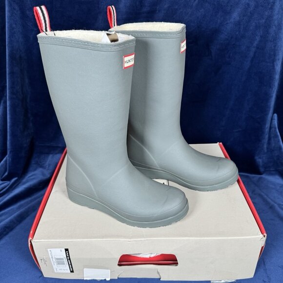 Hunter | Shoes | Hunter Womens Play Tall Sherpa Insulated Gray Womens 7 ...